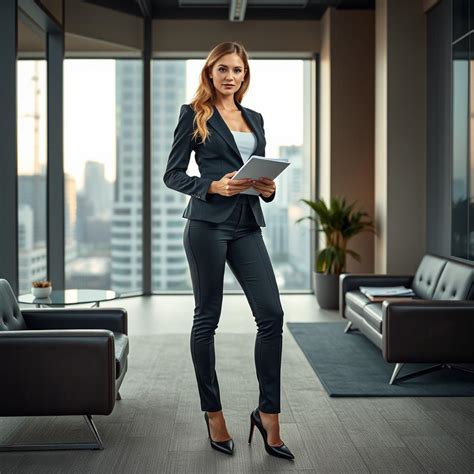 Marina Laswick Elegance In A Three Piece Suit
