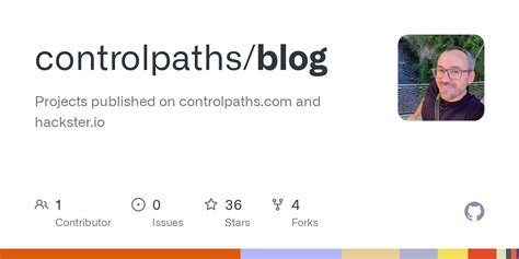 github controlpaths blog projects published on and