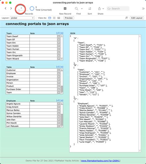 Connecting Portals To Json Arrays Filemakerhacks