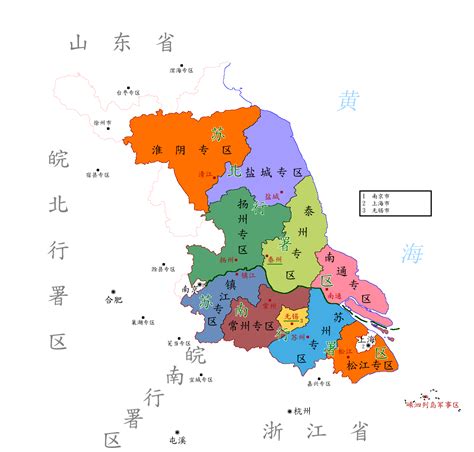 方舆 历史政区 1949年江苏地区地图 Powered By Phpwind