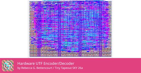 905 Hardware Utf Encoderdecoder Quicker Easier And Cheaper To Make