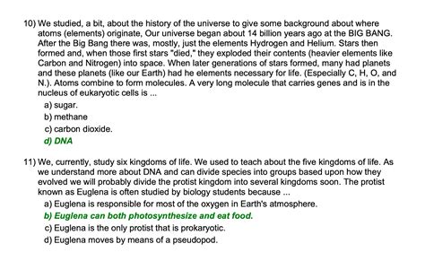 Mr Forbes Science Math Week 13 Test Answer Key