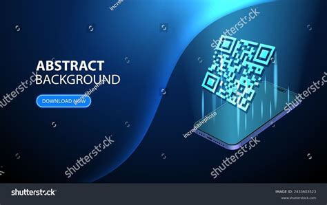 Qr Code Verification Banner Verification Concept Stock Vector Royalty Free 2433603523