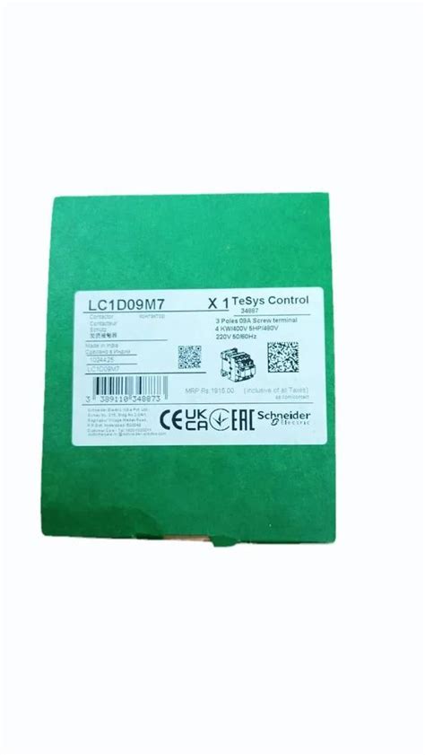 3 Pole Schneider Contactor Lc1d09 At Rs 690 In New Delhi Id 2855251631955
