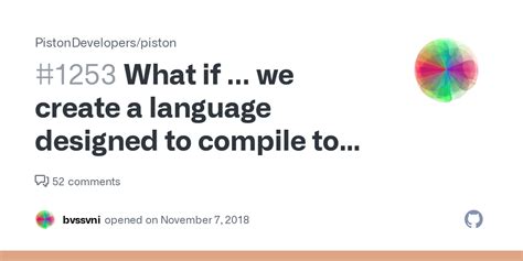 what if we create a language designed to compile to rust for fun · issue 1253
