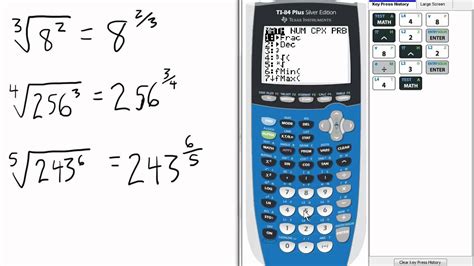 Fractional Exponents Calculator 3 Ti 84 Calculator Fractional Exponents