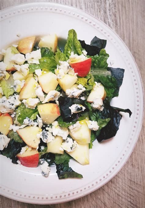 Recipe Classic Apple And Blue Cheese Salad Claire Aucella