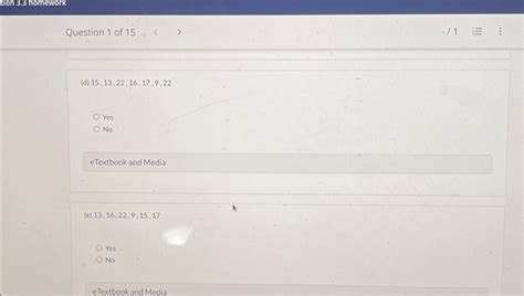 solved a sample is given indicate whether each option is a