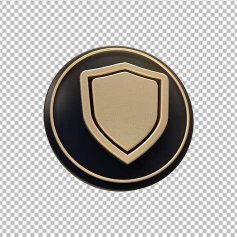 Premium Psd 3d Render Shield