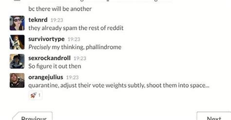 Leaked Admin Chat From Reddit Album On Imgur