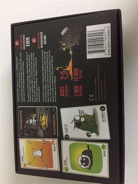 Exploding Kittens NSFW Deck Hobbies Toys Toys Games On Carousell
