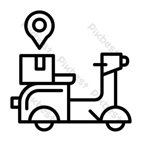 Location Icon Vector Delivery Line Png Images Ai Free Download Pikbest