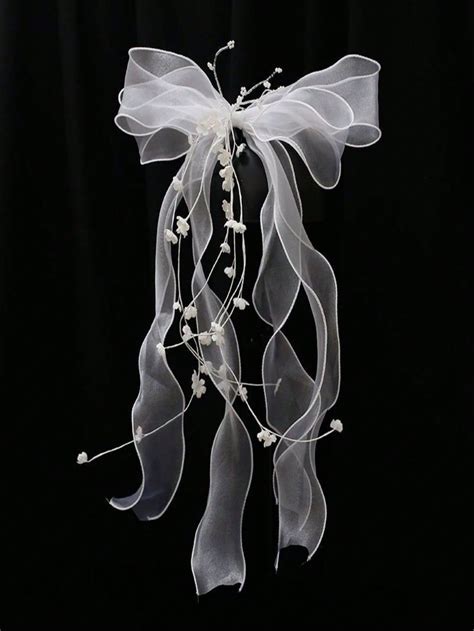 1 Pieza Accesorio Para El Cabello De Boda Accesorio De Velo Minimalista Con Lazo De Tul Bruja