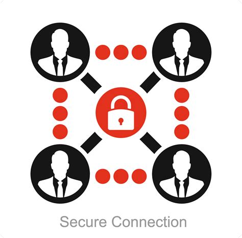 Secure Connection And Network Icon Concept Vector Art At Vecteezy