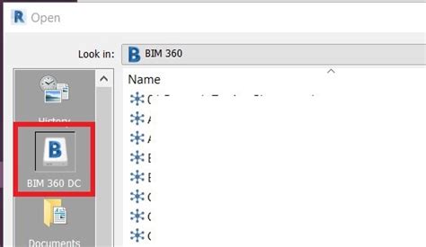 BIM Desktop Connector Shortcut Is Missing From Open And Save As Dialog Box
