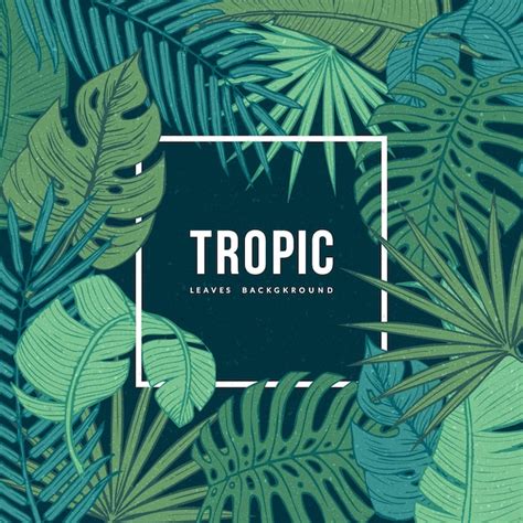 Premium Vector Summer Plant Leaf Background