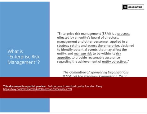 Coso Framework Ppt Slide Deck