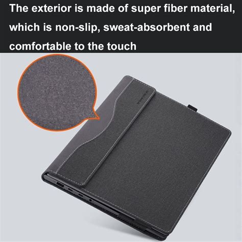 For Hp Envy X Inch Ac Leather Laptop Shockproof Protective Case Black Alexnld Com