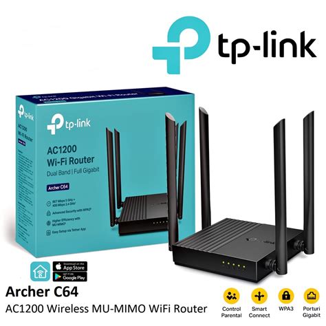 Jual Tp Link Archer C64 AC1200 Dual Band Wi Fi Router TpLink Archer C 64 Shopee Indonesia