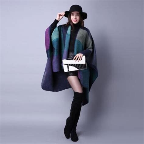 마롱패션 바이미 여성 숄 인디고마린 니트 어깨숄 판쵸 목도리 케이프 겨울 마롱패션