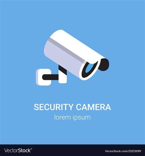 Cctv Surveillance System Security Camera Vector Image