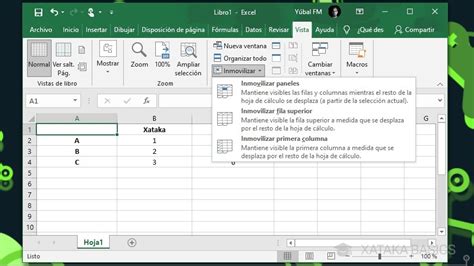 Cómo fijar una columna o una fila en Excel Digital Bluee