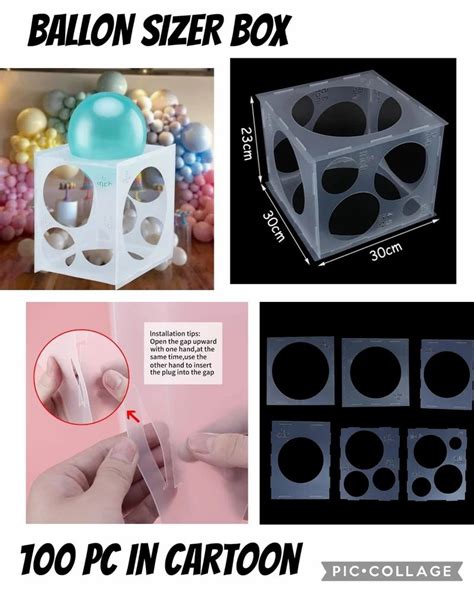 Plastic Birthday Party Balloon Sizer Box At ₹ 250 Piece In Chennai Id 2855158702191
