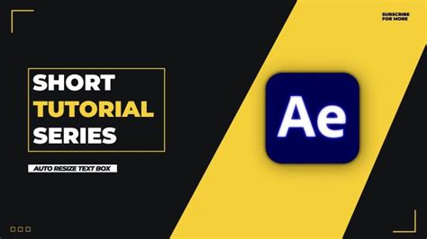 How To Create A Text Box In After Effects Amer Softić Posted On The