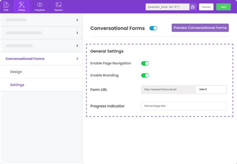 Conversational Forms Addon Everest Forms