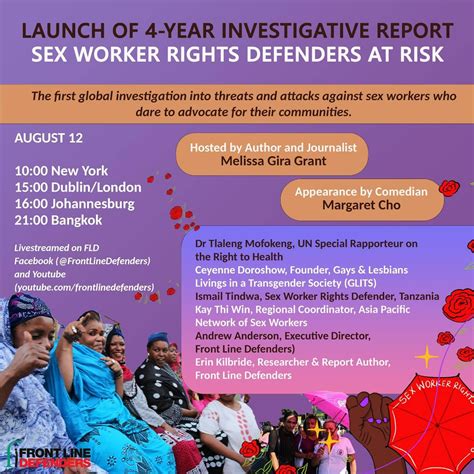 Front Line Defenders Launch Of First Global Report On Sex Worker