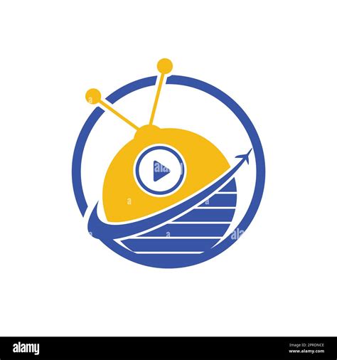 Travel Tv Vector Logo Design Template Travel Filming Adventure Touring World Logo Design