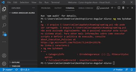 Erro Para Criar Um Projeto Bytebank Angular Explorando O Framework Solucionado