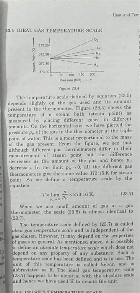 235 Ideal Gas Temperature Scale Figure 234 The Temperature Scale Define