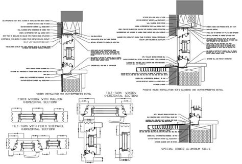 Window Waterproofing Autocad Drawing