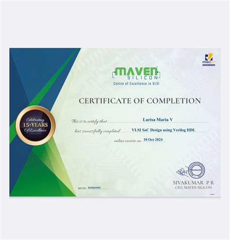Vlsi Verilog Continuouslearning Mavensilicon Larisa Mariav