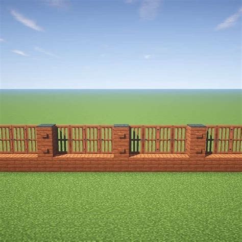 Как сделать красивый забор в майнкрафте 93 фото