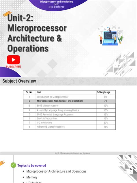 Unit 2 Microprocessor Architecture And Operations Pdf Computer Data Storage Central