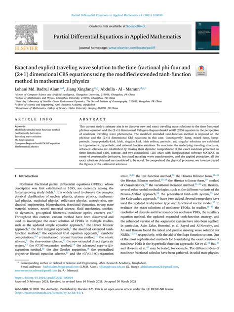 Pdf Exact And Explicit Traveling Wave Solution To The Time Fractional Phi Four And 2 1