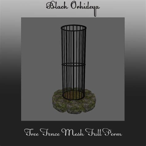 Second Life Marketplace Bo Tree Fence Mesh Full Perm