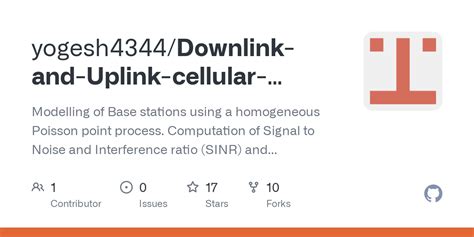 GitHub Yogesh Downlink And Uplink Cellular Network Analysis Using Stochastic Geometry
