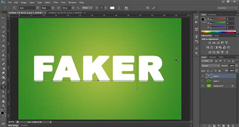 instructions for creating grass text effect in photoshop