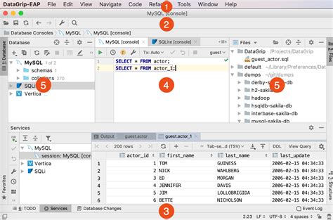 Tour Around The User Interface Help Datagrip