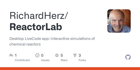 GitHub RichardHerz ReactorLab Desktop LiveCode App Interactive Simulations Of Chemical Reactors