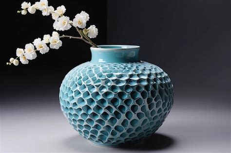 Premium Photo Threedimensional Ceramic Vase