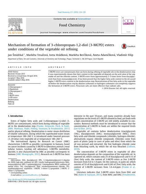 Notes On Mcpd Pdf Ester Vegetable Oil