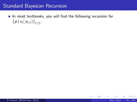 Sequential Monte Carlo Methods For Bayesian Computation Arnaud Doucet