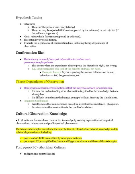 Complete Science Extension Notes Science Extension Year 12 Hsc