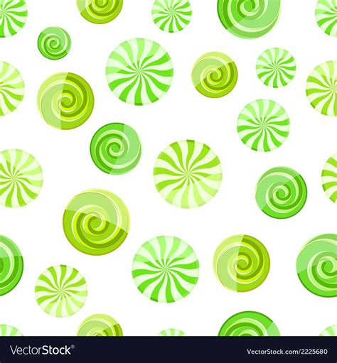 Green Mint Striped Candy Seamless Pattern Vector Image
