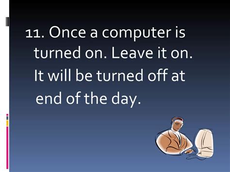 Computer Laboratory Rules PPT