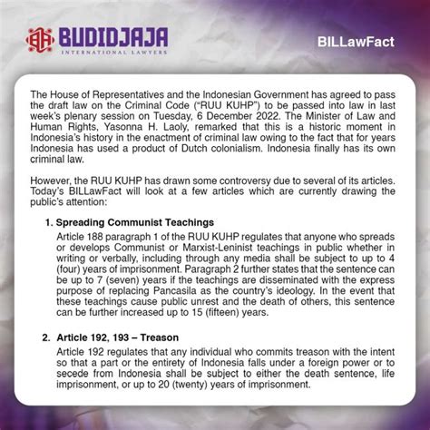 New Indonesian Criminal Code Crime Indonesia